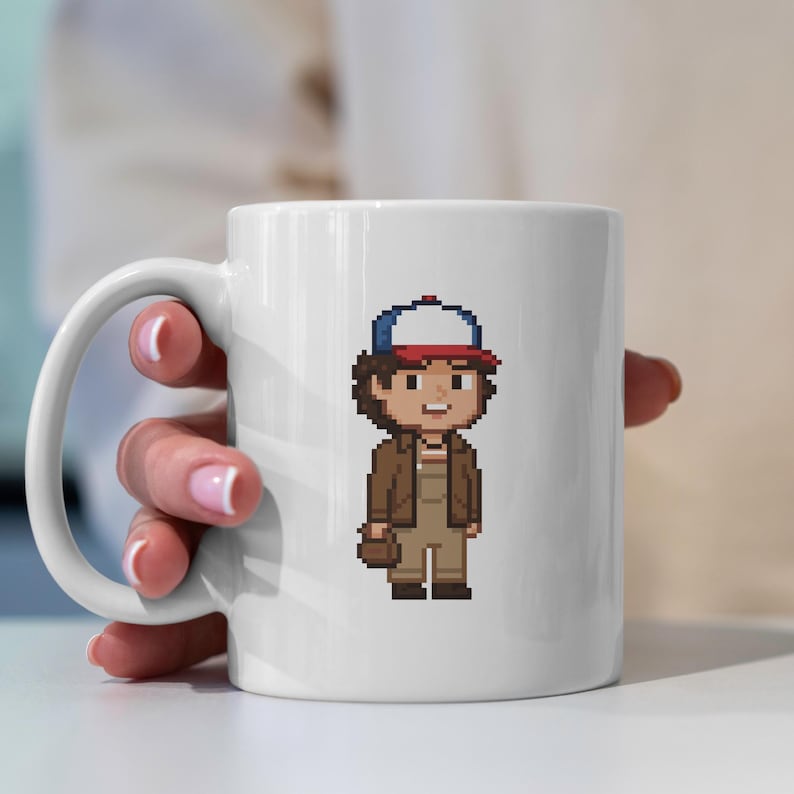 Pixel Art Retro Stranger Things Characters – 80s Sci-fi Horror Style ...