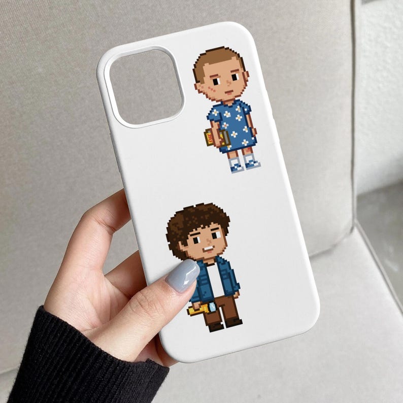 Pixel Art Retro Stranger Things Characters – 80s Sci-fi Horror Style ...