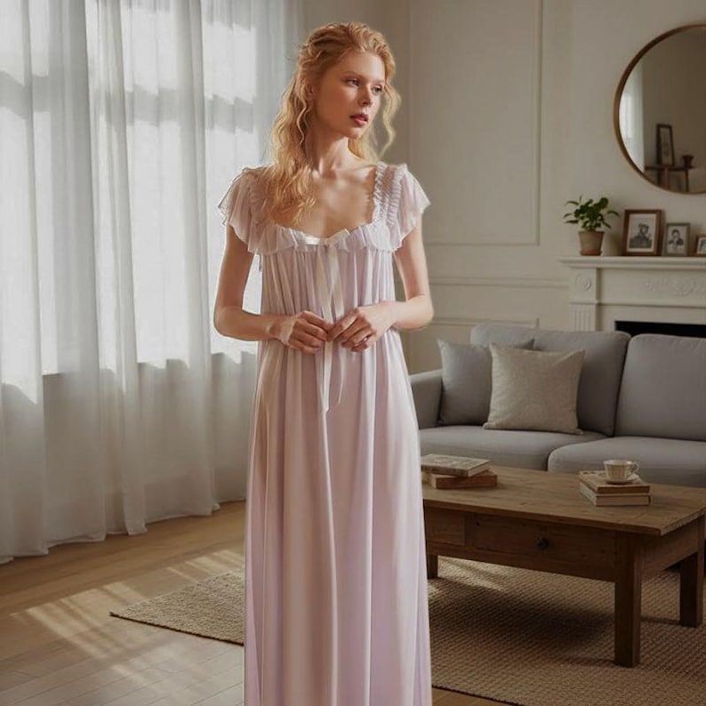 Romantic Princess Nightgown for Women’s, Victorian Cottagecore ...