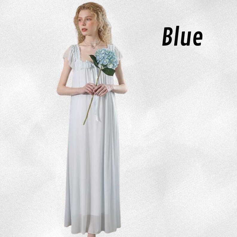 Romantic Princess Nightgown for Women’s, Victorian Cottagecore ...