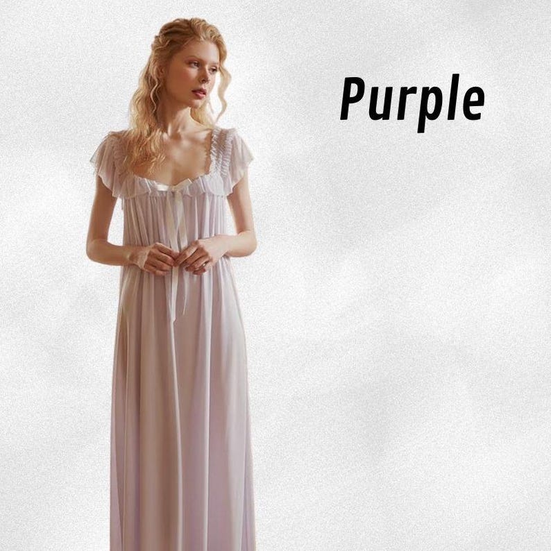 Romantic Princess Nightgown for Women’s, Victorian Cottagecore ...