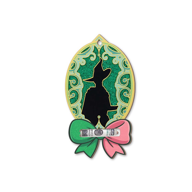 Cute Wicked Glinda & Elphaba Money Holder Card, Broadway Musical Money ...