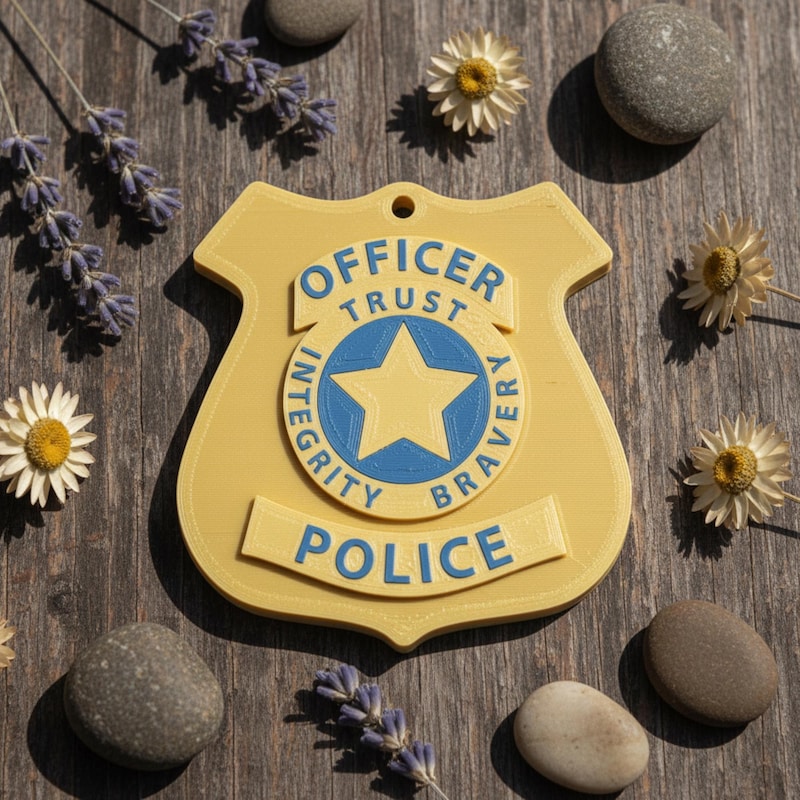 Zootopia Police Badge - Etsy