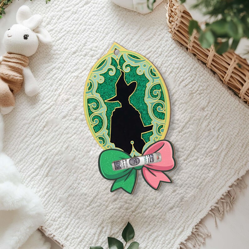 Cute Wicked Glinda & Elphaba Money Holder Card, Broadway Musical Money ...