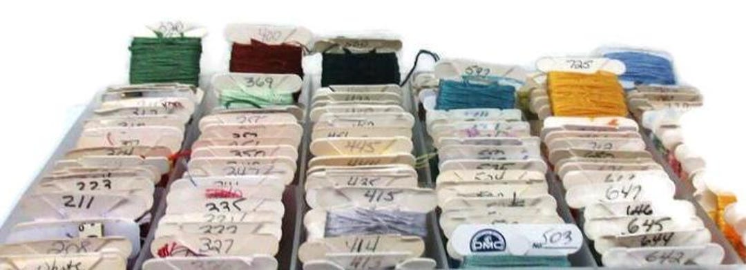 DMC Embroidery Floss Storage Box Numbered Thread Cards Plastic Case ...