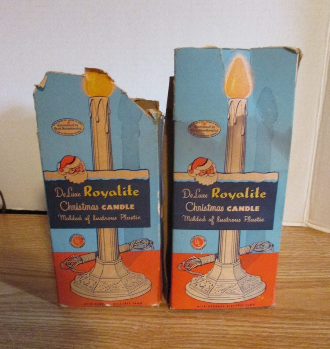 Deluxe Royalite Christmas Boxes 1940's Holiday Lighting 705 - Etsy