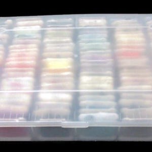 DMC Embroidery Floss Storage Box Numbered Thread Cards Plastic Case ...