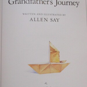 Grandfather's Journey Allen Say Caldecott Medal Winner Hardcover ...