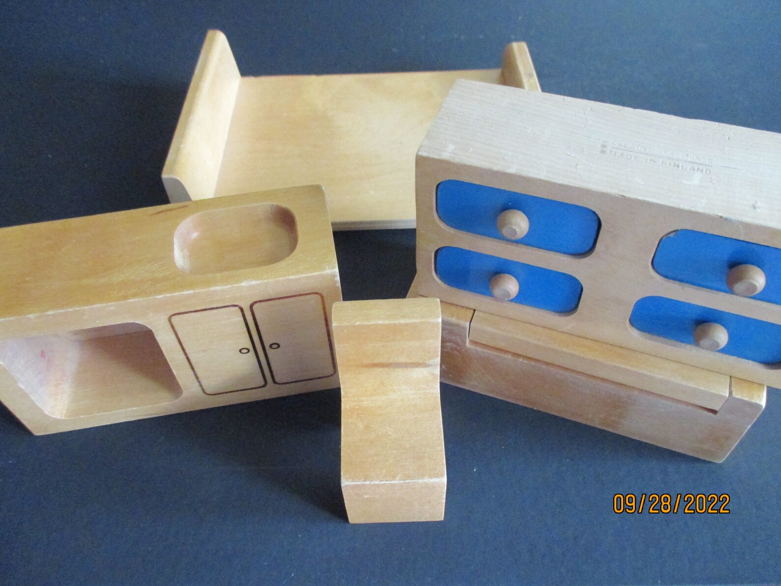Wooden Dollhouse Furniture Creative Playthings Made in Finland - Etsy