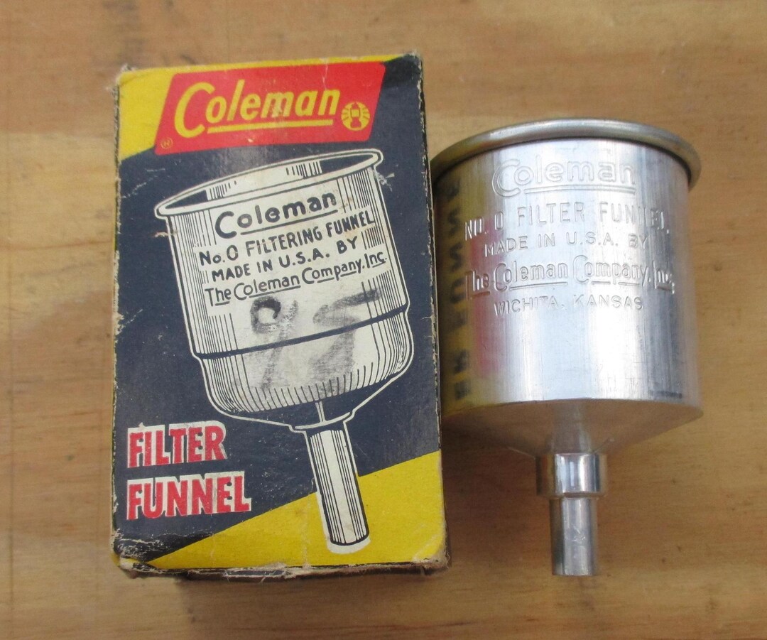 Coleman Filter Funnel Original Box Filters Fuel Faster Made in USA ...