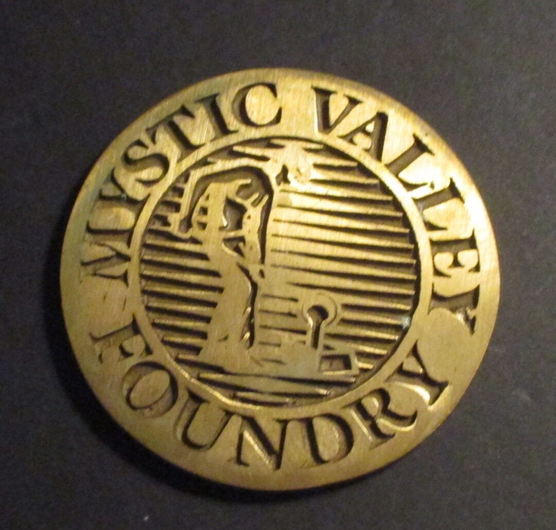 Mystic Valley Foundry Bronze Disc Engraved Advertising Mementos ...
