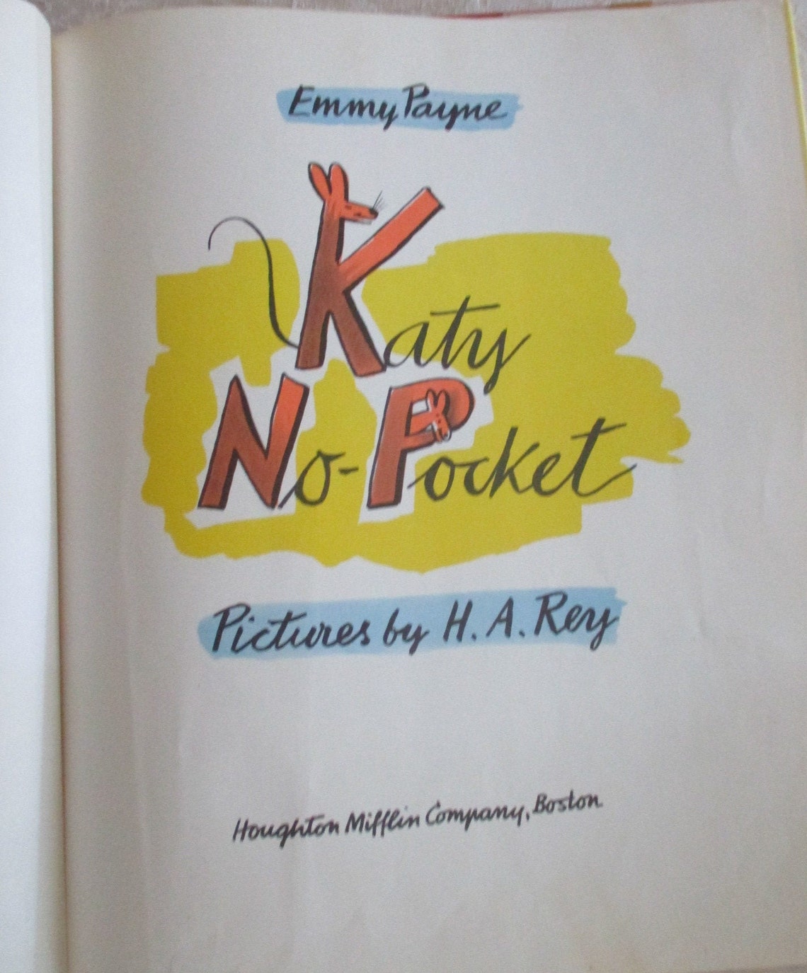 Katy No-pocket Emmy Payne H A Rey Mother Kangaroo Childrens | Etsy