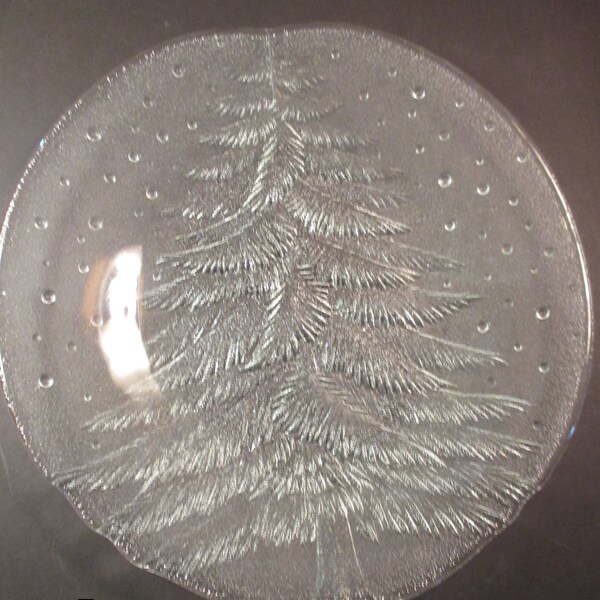 Large Glass Platter - Etsy