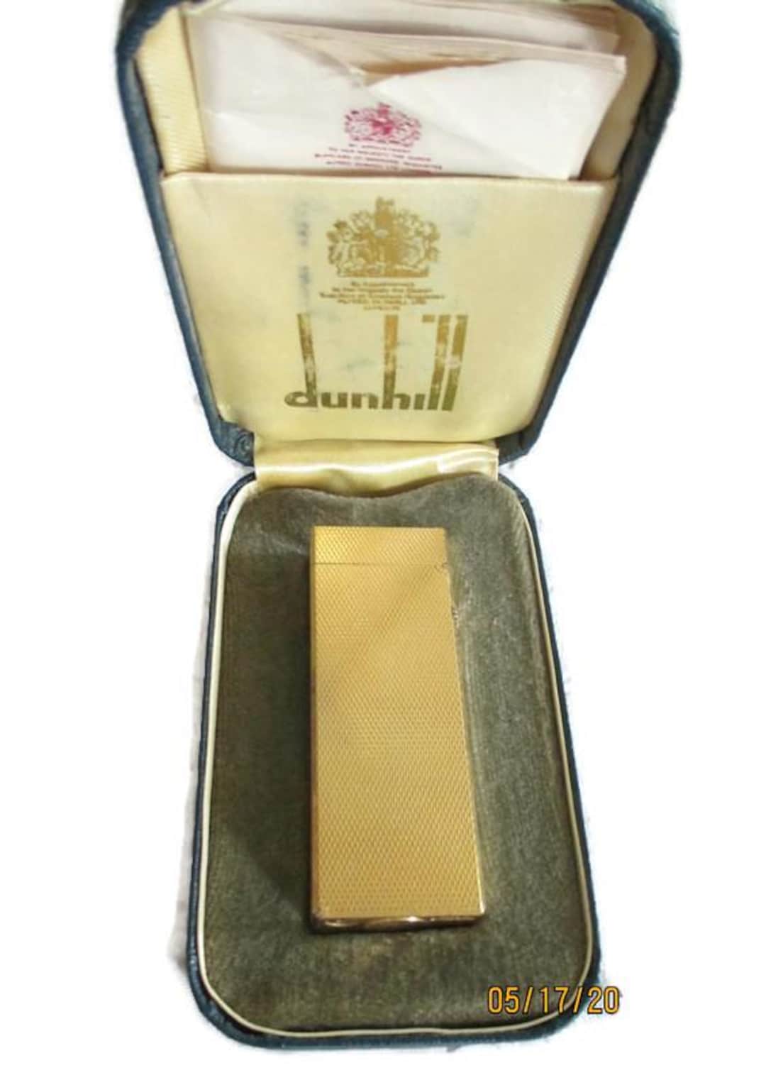 Vintage Dunhill Rollagas Feuerzeug RE24163 Tobacciana Sammlerstucke Getestet Made in Switzerland Initialed JRM Vergoldet Barley Etsy
