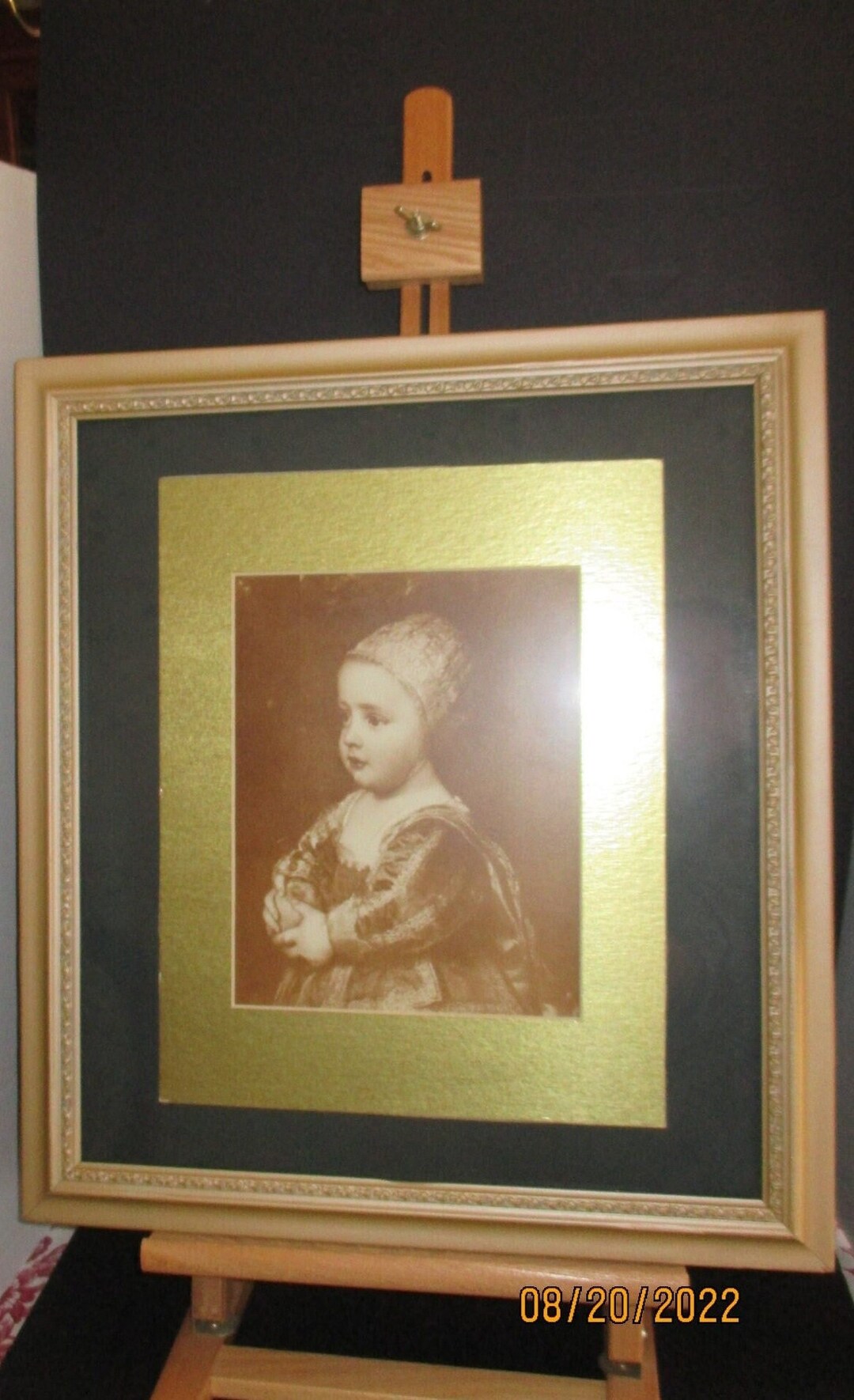 Vintage Baby Stuart Framed Print Sir Anthony Van Dyck Wood Frame Gold ...