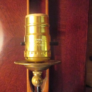 Antique Shuttle Lamp Vintage Repurposed Shuttles Lamps Wooden Wall ...