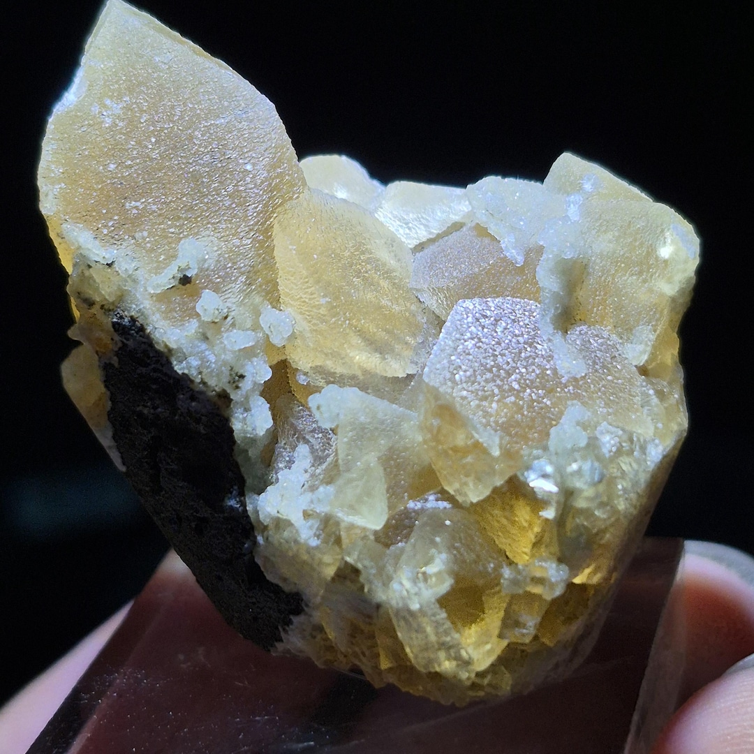 Honey Calcite Crystal Cluster – Warm Energy Stone for Wealth - Etsy