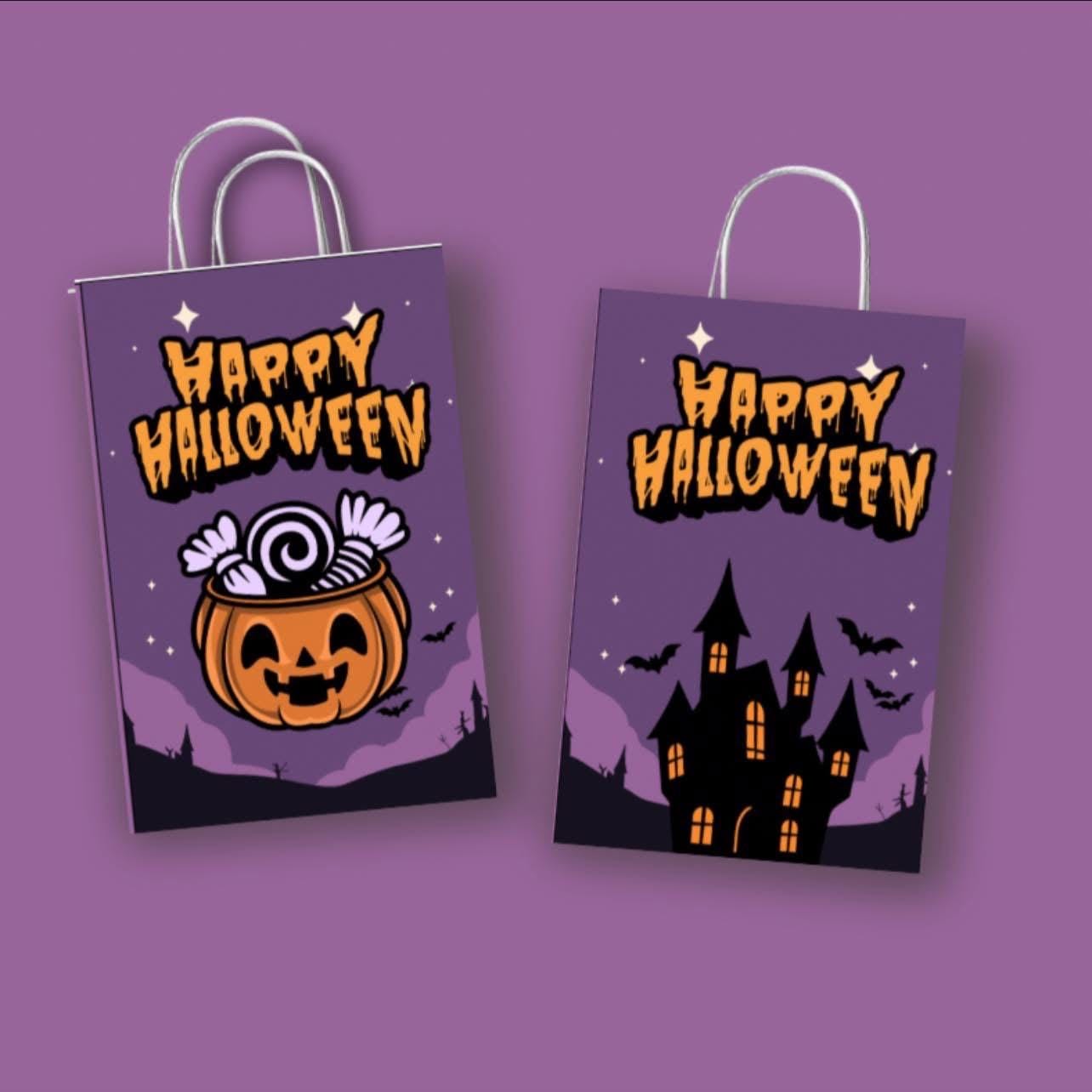 Printable Halloween Loot Bag Template (digital Download) - Etsy