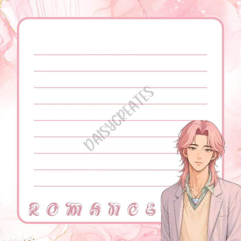 Kpop Square Notepad | 14 Designs, Canva Template | Memo Pad(instant ...