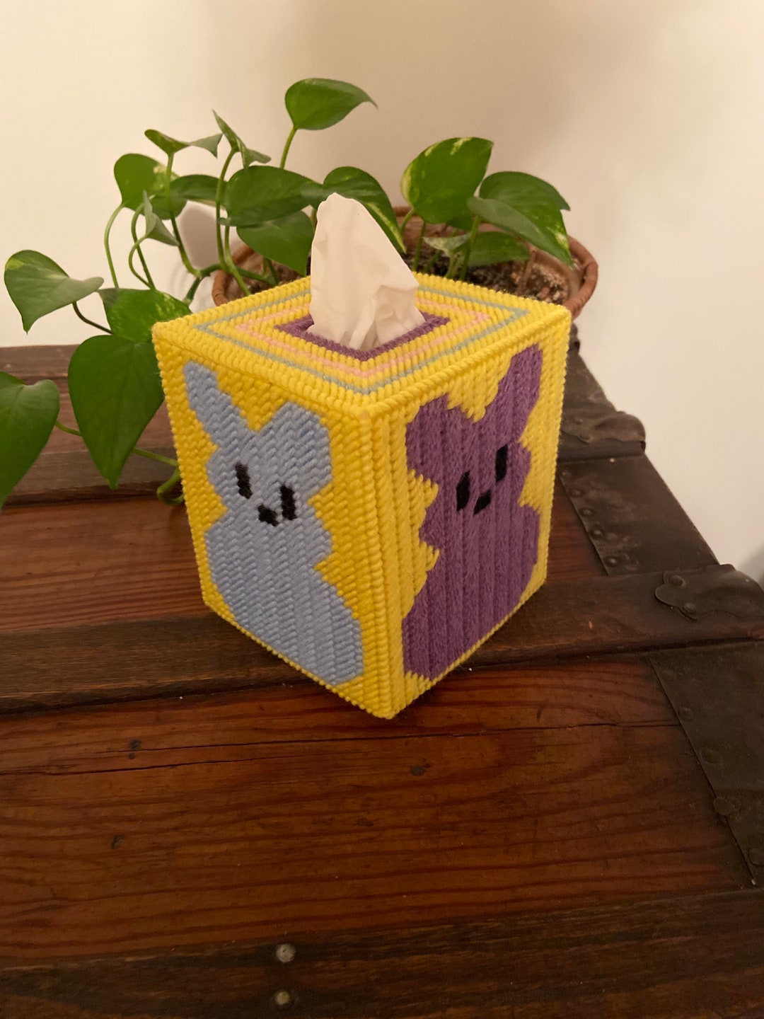 Easter Bunny Tissue Box Cover - Etsy