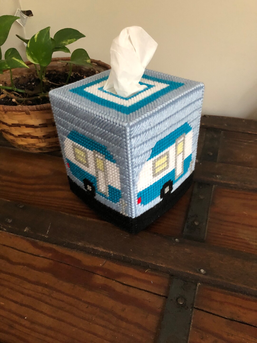 Camper Tissue Box Cover - Etsy