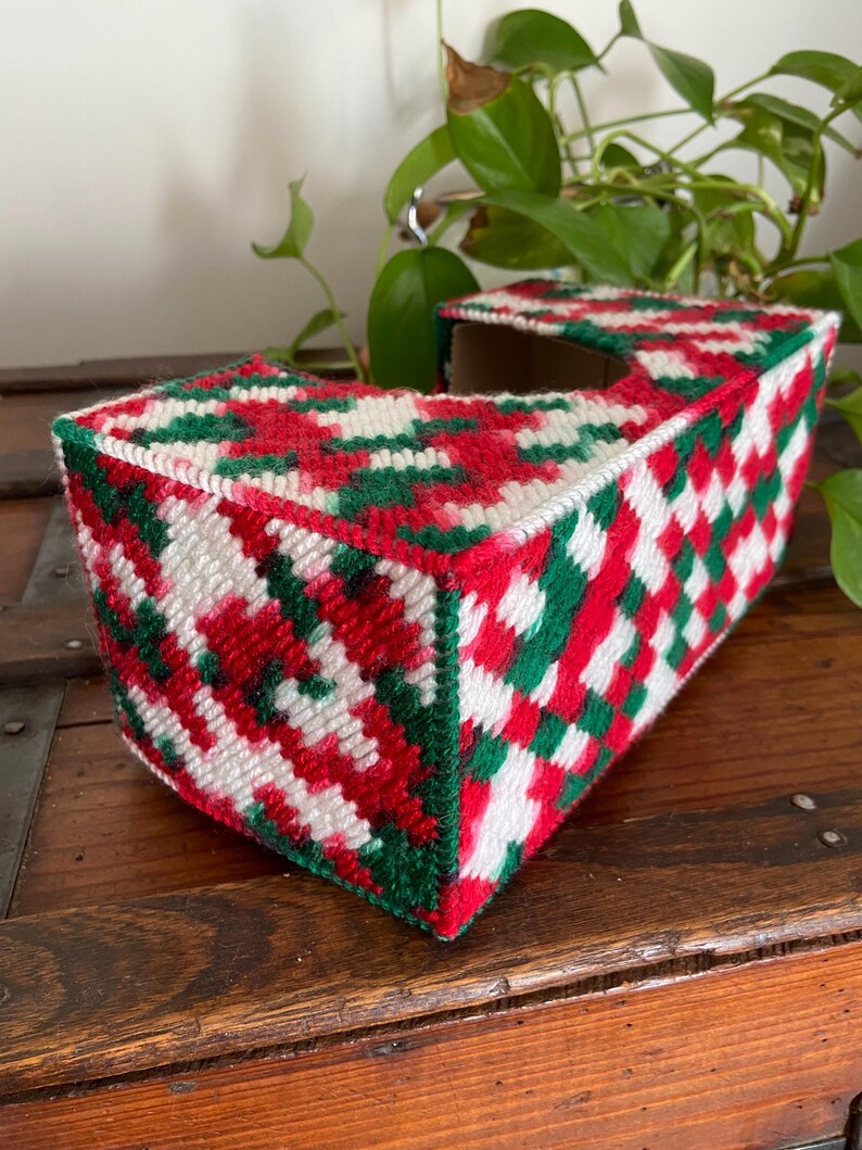 Christmas Puff Tissue Box Cover - Etsy