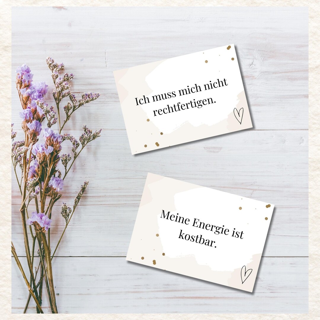 12 Boundary Reminder Cards | Limit-setting Affirmations | Self-love ...