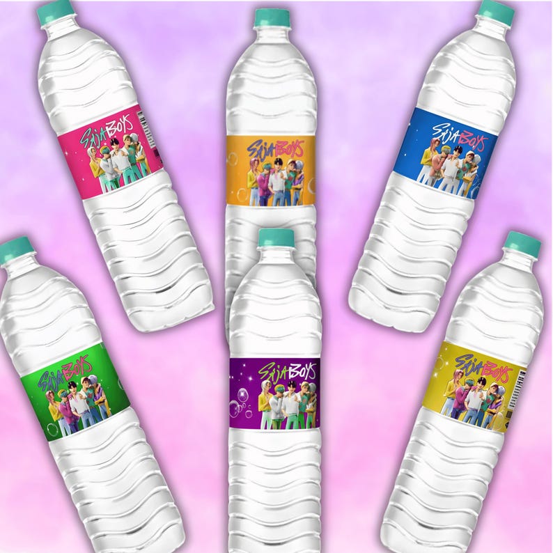 KPOP Demon Hunters Water Bottle Labels | Printable Saja Boys Water ...