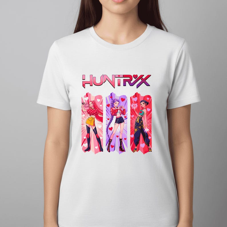 Kpop Huntrix Valentine Day PNG, Anime Girls Clipart 300 DPI - Etsy