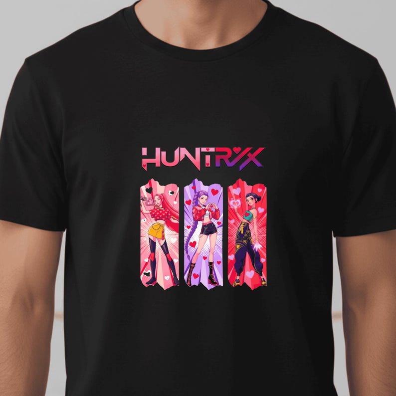 Kpop Huntrix Valentine Day PNG, Anime Girls Clipart 300 DPI - Etsy