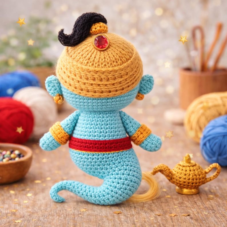 Amigurumi Genie Crochet Pattern PDF | Beginner Friendly Doll Pattern - Etsy