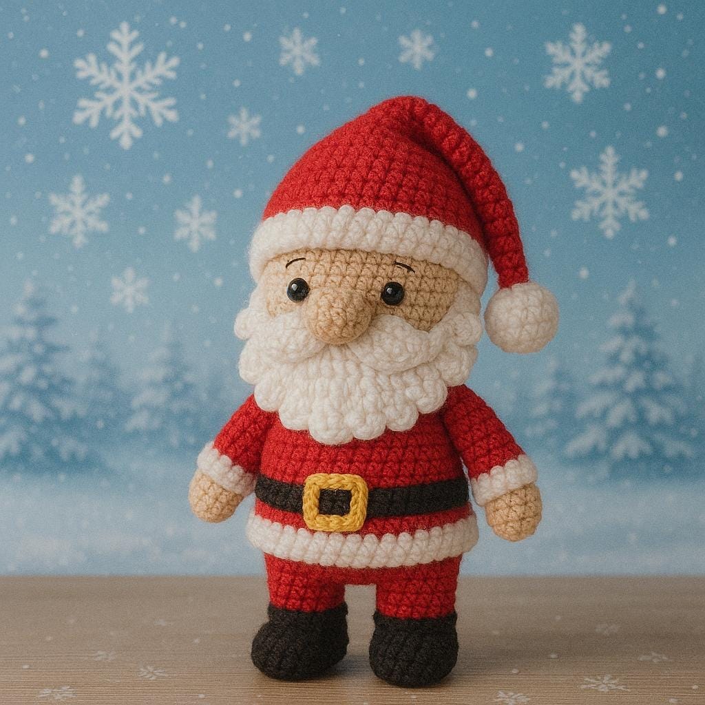 Santa Claus Amigurumi Crochet Pattern (PDF) – Christmas Doll Crochet ...