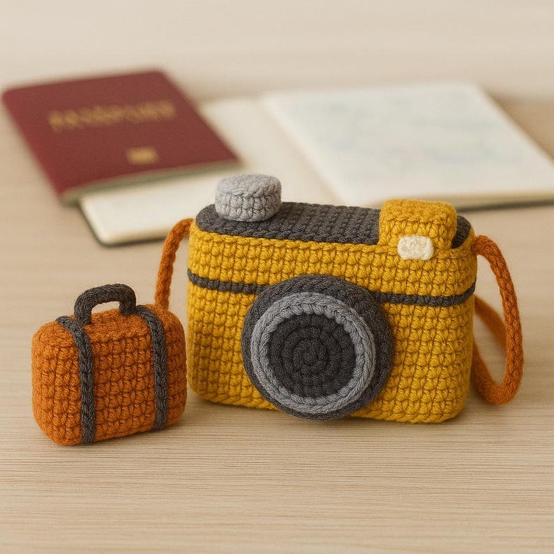 Crochet Camera Pattern – Amigurumi Toy, Photography Gift (PDF Pattern ...