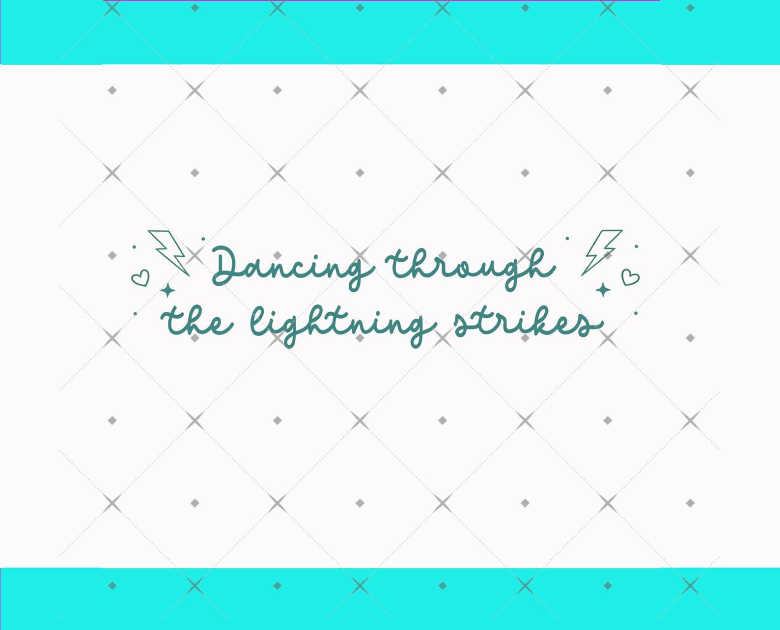 Dancing Through the Lightning Strikes Shirt Png, but Now the Sky is ...