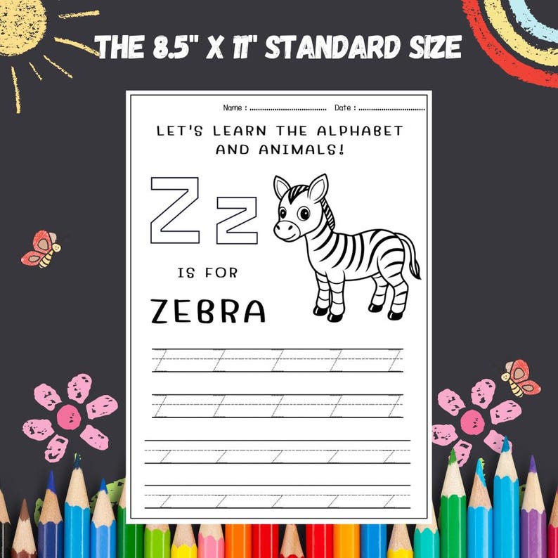 26 Printable Alphabet - Let's Learn the Alphabet and Animals ...