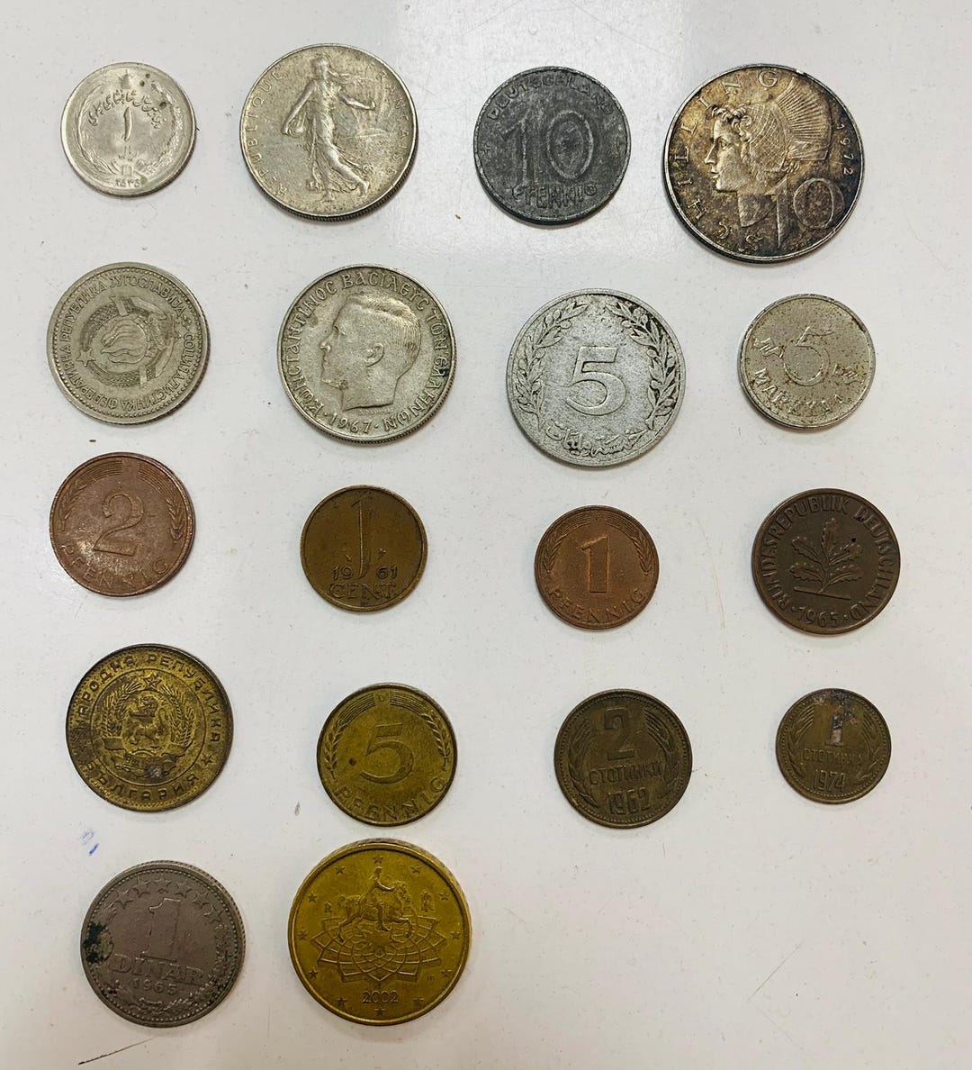 Vintage World Coin Collection, Mixed Lot International Currency ...