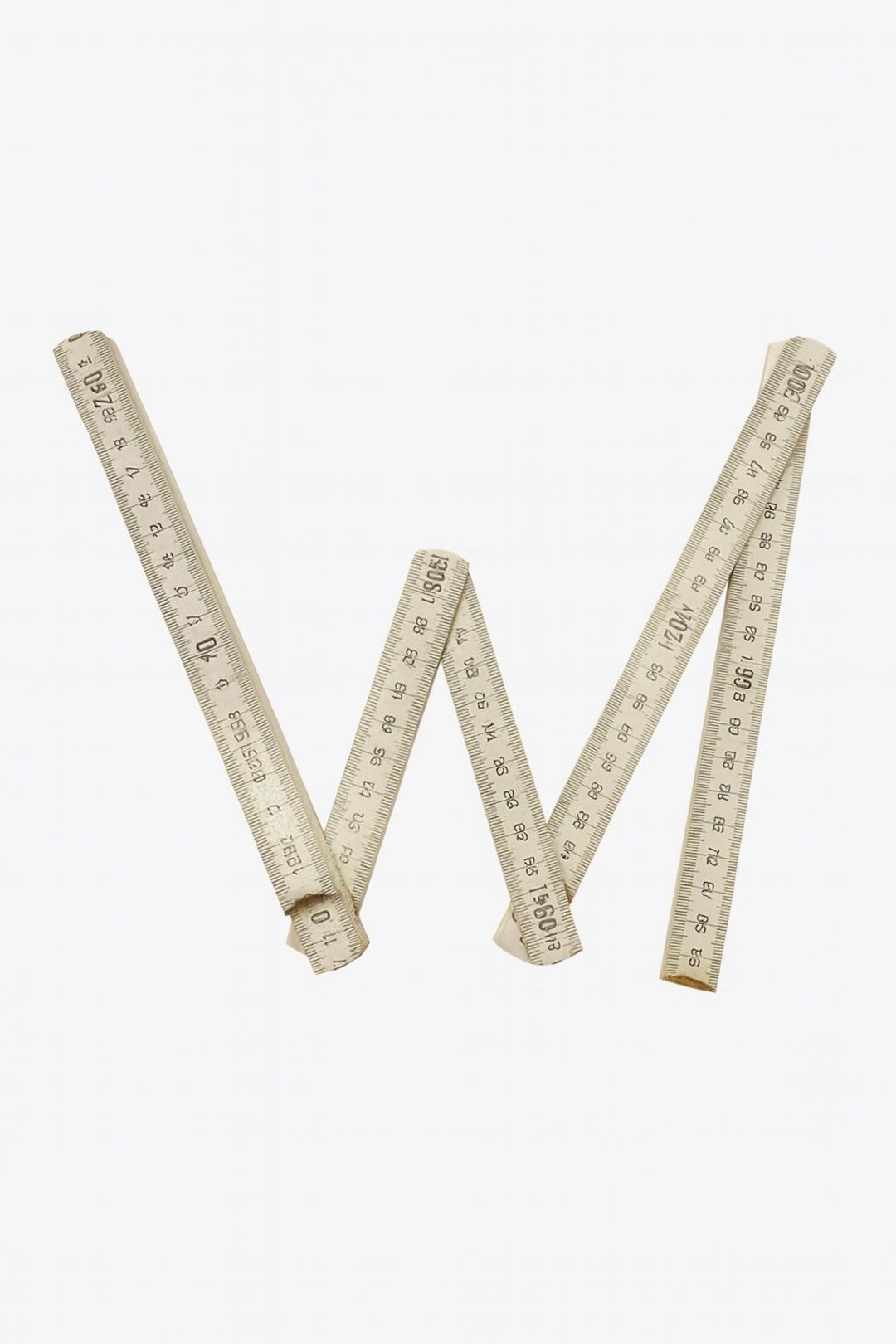 Vintage German Folding Ruler, 2M Wooden Carpenter's Rule, Rasb Karcher ...