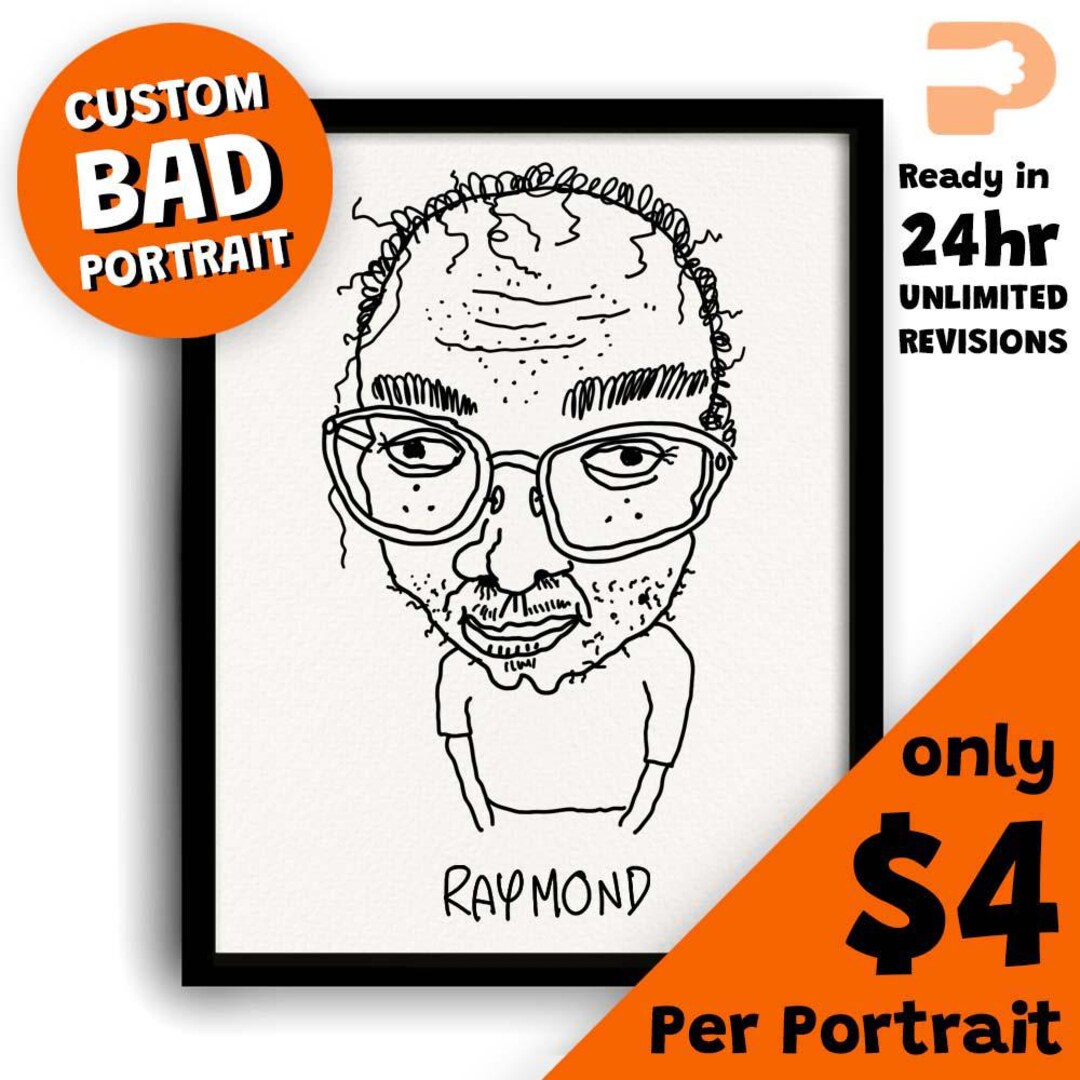 Custom Ugly Portrait, Custom Bad Portrait, Ugly People Portrait, Custom ...