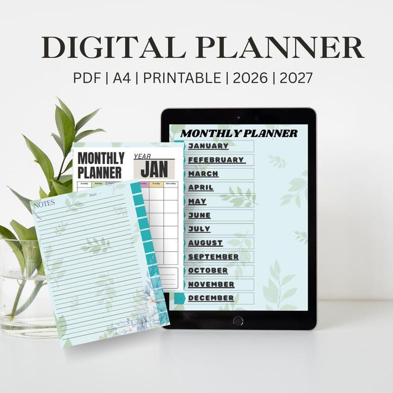 Digital Planner 2026, 2027, 2028, Digital Planner, Digital Goodnotes ...