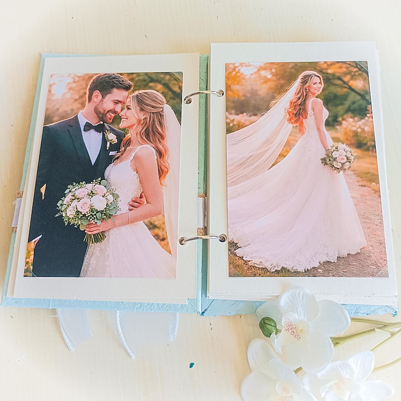 Handmade Pressed Flower Photo Album, Botanical Scrapbook, Recycled ...