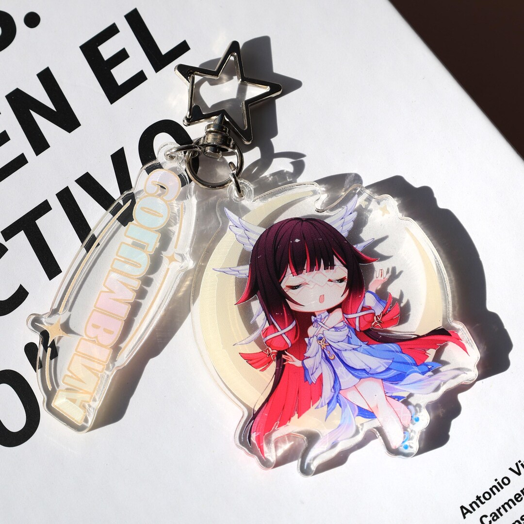 Genshin Impact Colombina Acrylic Keychain and Backpack Charm, Featuring ...