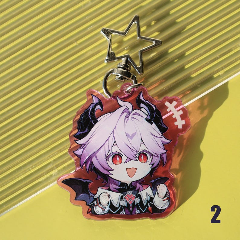 Genshin Impact Durin Acrylic Keychain, Cute Double Sided Printed ...