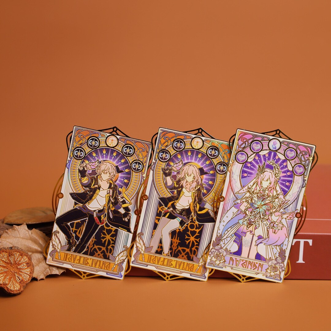 Metal Bookmark Set Featuring Honkai: Star Rail Characters Cyrene ...