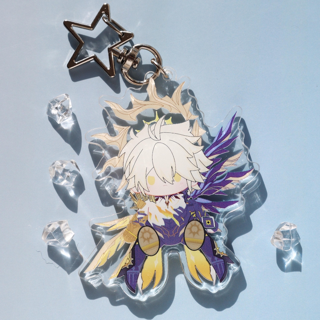Honkai Star Rail Phainon Keychain: Chibi Acrylic Charm Backpack Charms ...