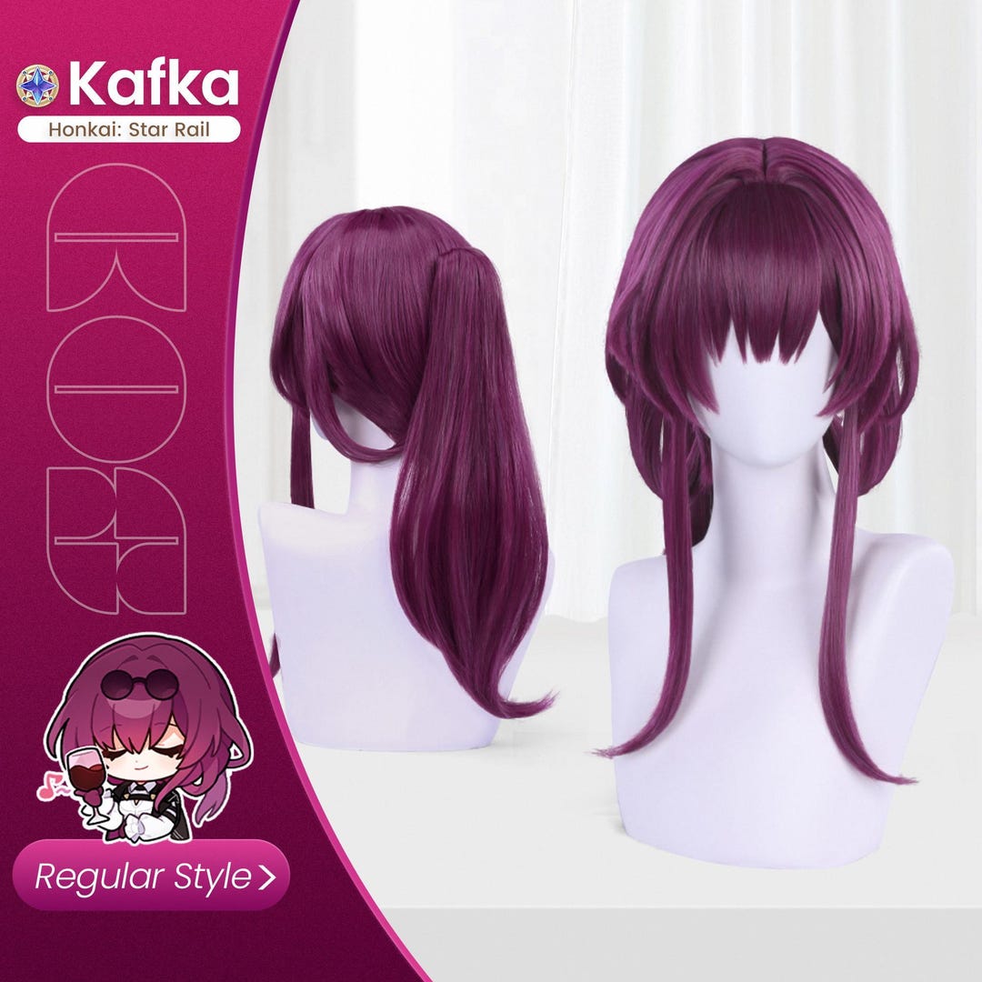 Honkai Star Rail Kafka Handmade Cosplay Wig Hair | Kafka Wig ...