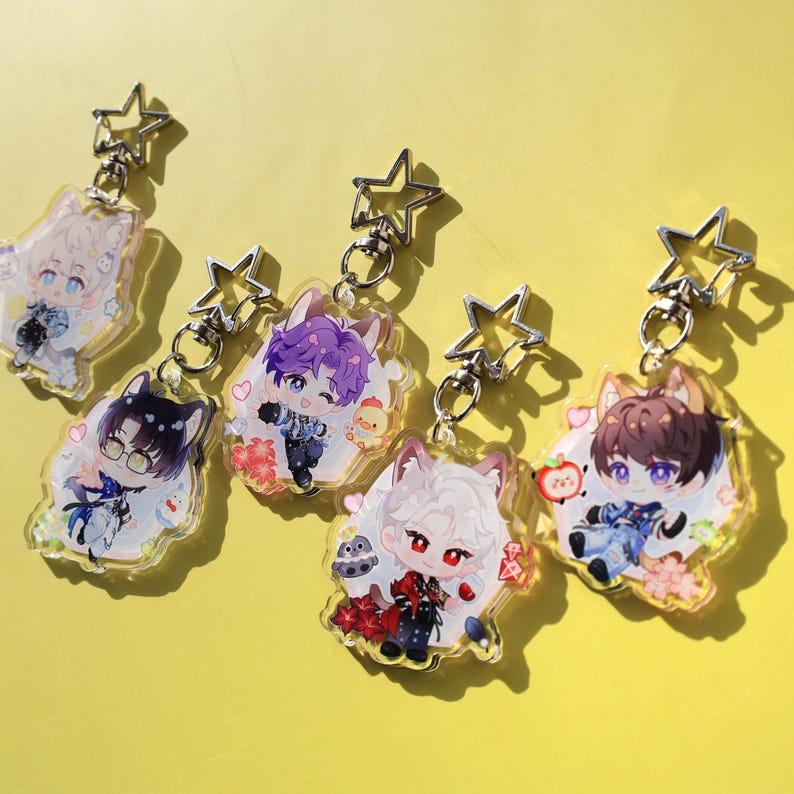 Love and Deepspace Rafayel Sylus Xavier Zayne Caleb Acrylic Keychain ...