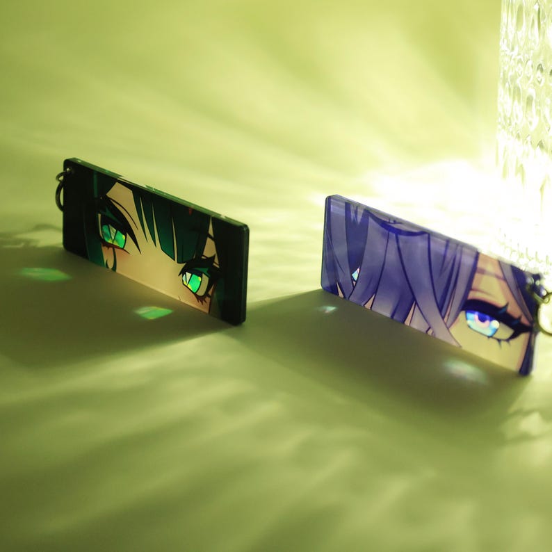 Genshin Impact Nefer Eye-strip Keychain, Featuring Vibrant Acrylic Eyes ...