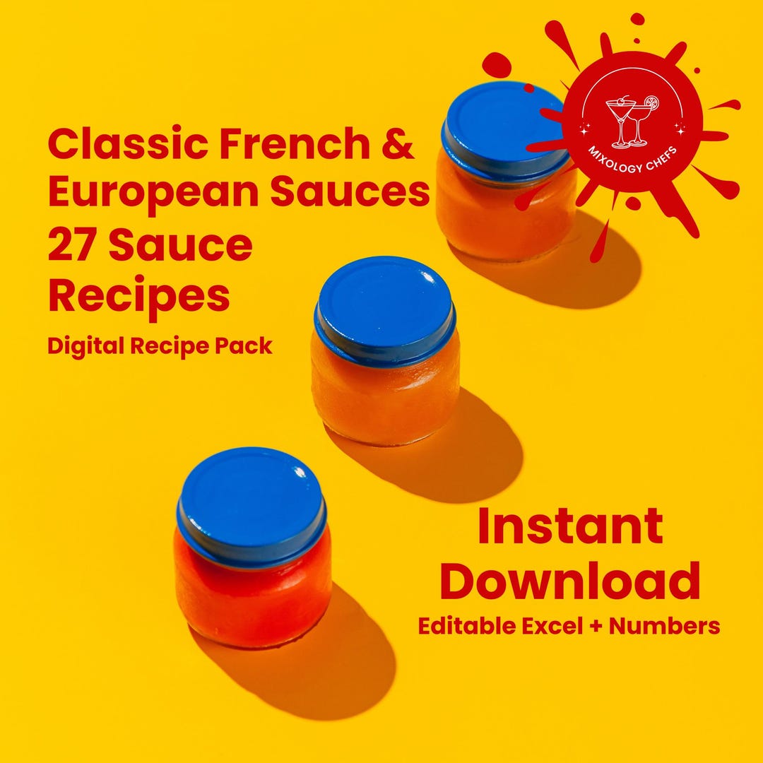 27 Classic Sauces: French & European Sauce Recipes (digital Download ...