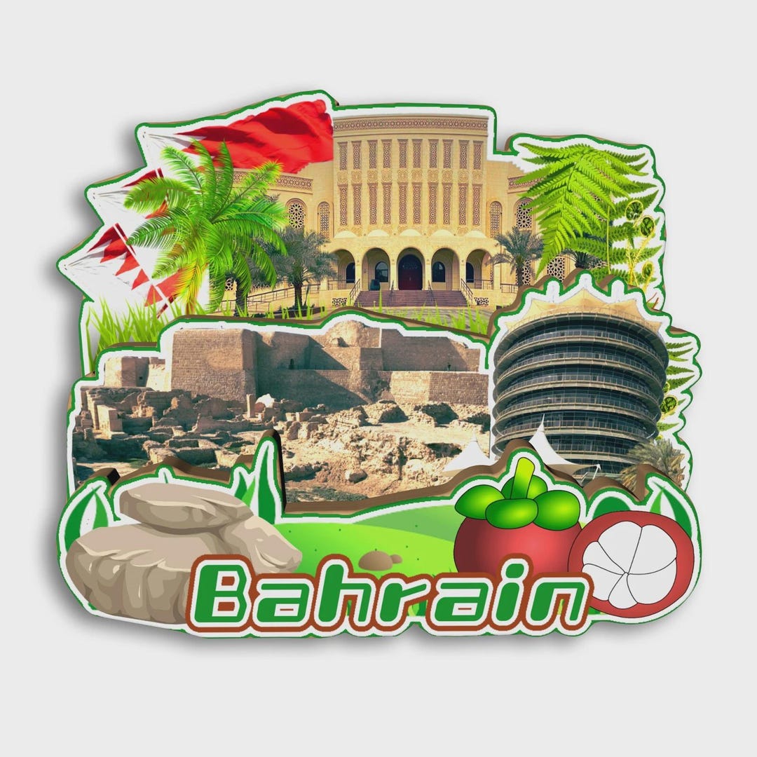 Bahrain Refrigerator Magnet Travel Magnet Souvenir, Fridge Magnet ...