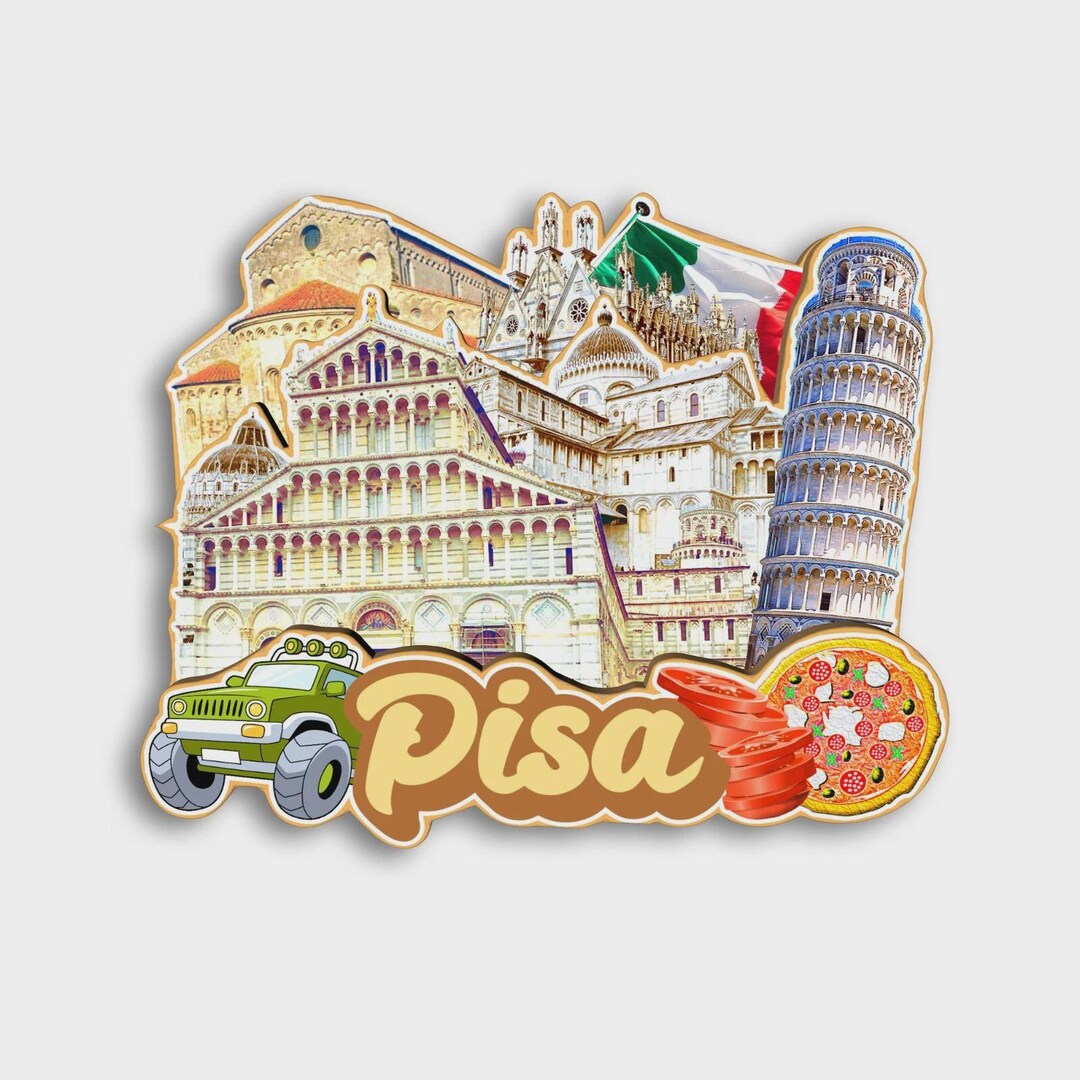 Pisa Italy Refrigerator Magnet, Travel Magnet Souvenir, Fridge Magnet ...